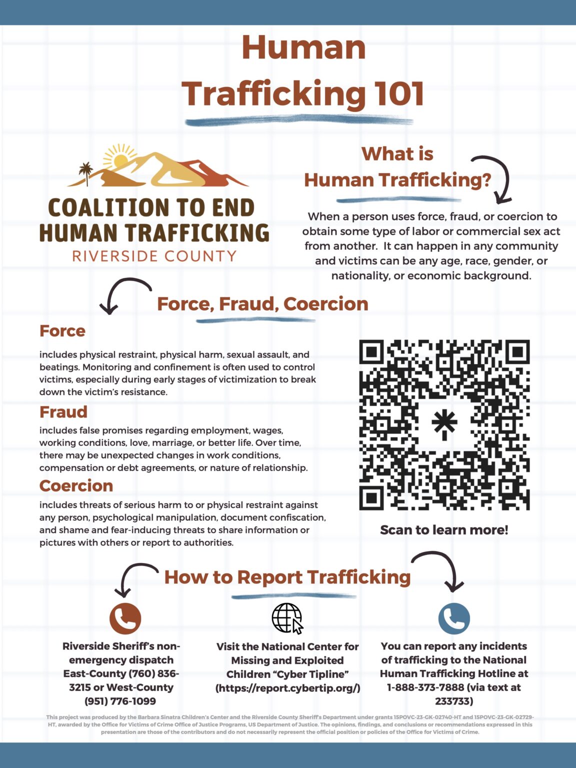 Download Flyers - Coalition to End Human Trafficking